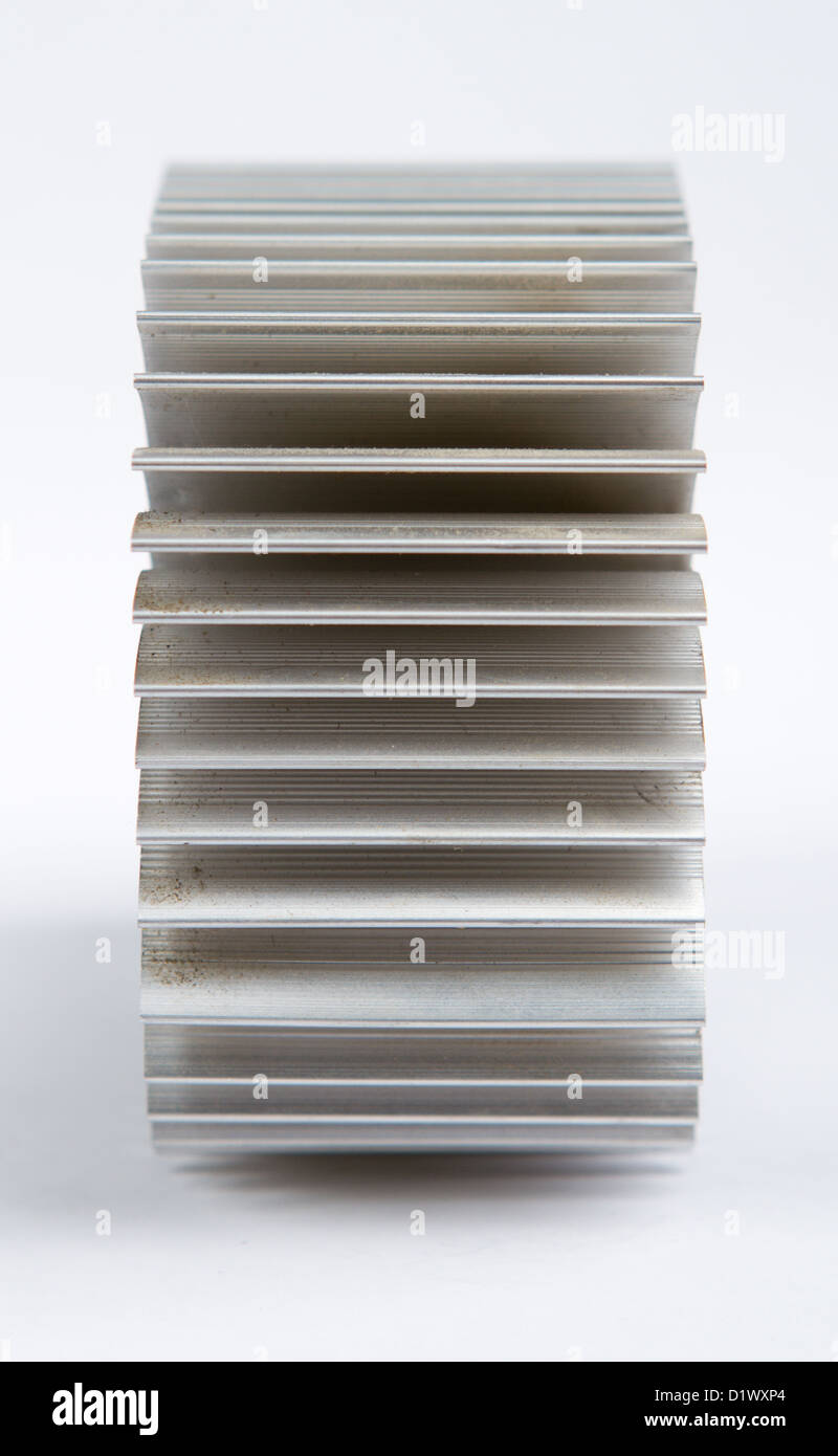 Aluminum cpu cooler heat sink isolated on white Stock Photo - Alamy