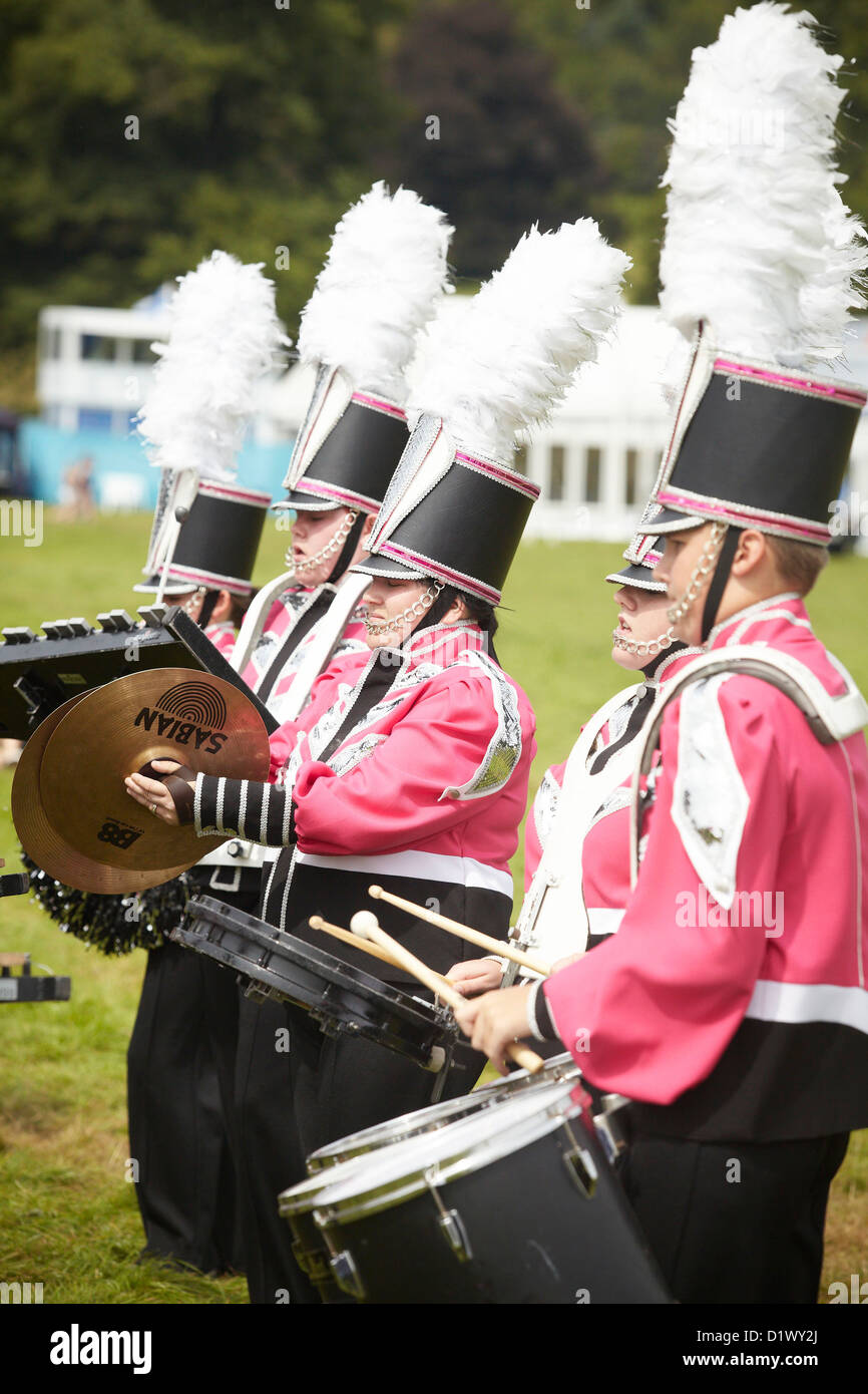Marching Band at Bristol Balloon Fiesta Stock Photo - Alamy