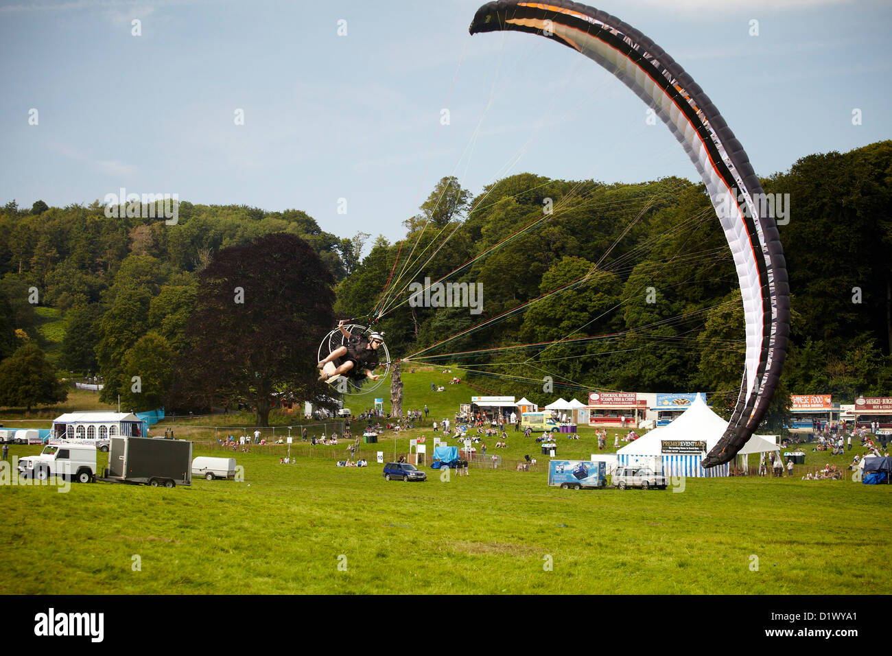 Parachute Displays at Bristol International Balloon Fiesta 2012 Stock ...
