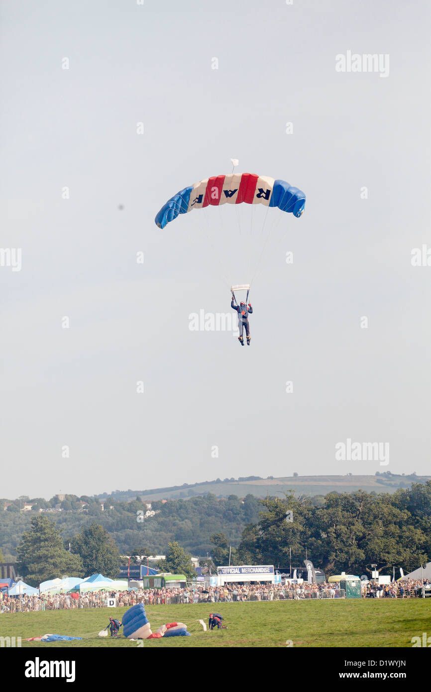 Parachute Displays at Bristol International Balloon Fiesta 2012 Stock ...