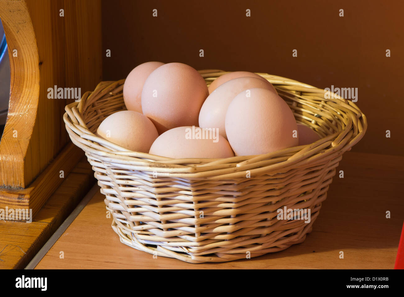 number of eggs in a basket Stock Photo - Alamy