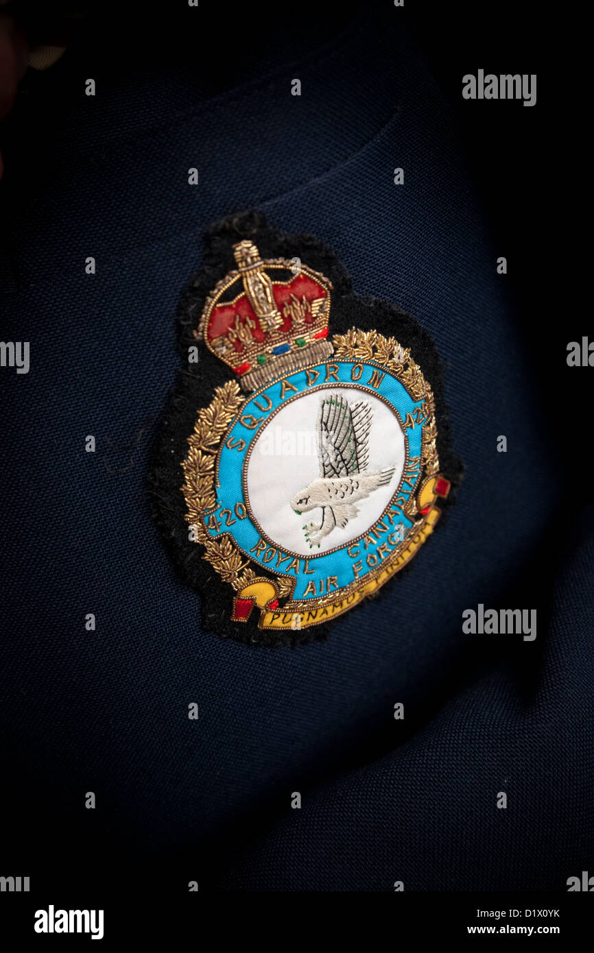 420 Squadron RAF Badge / Patch at the Bomber Command Memorial in Green ...