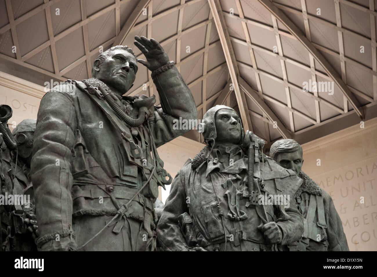 The sculpture within the Bomber Command Memorial in Green Park, London ...