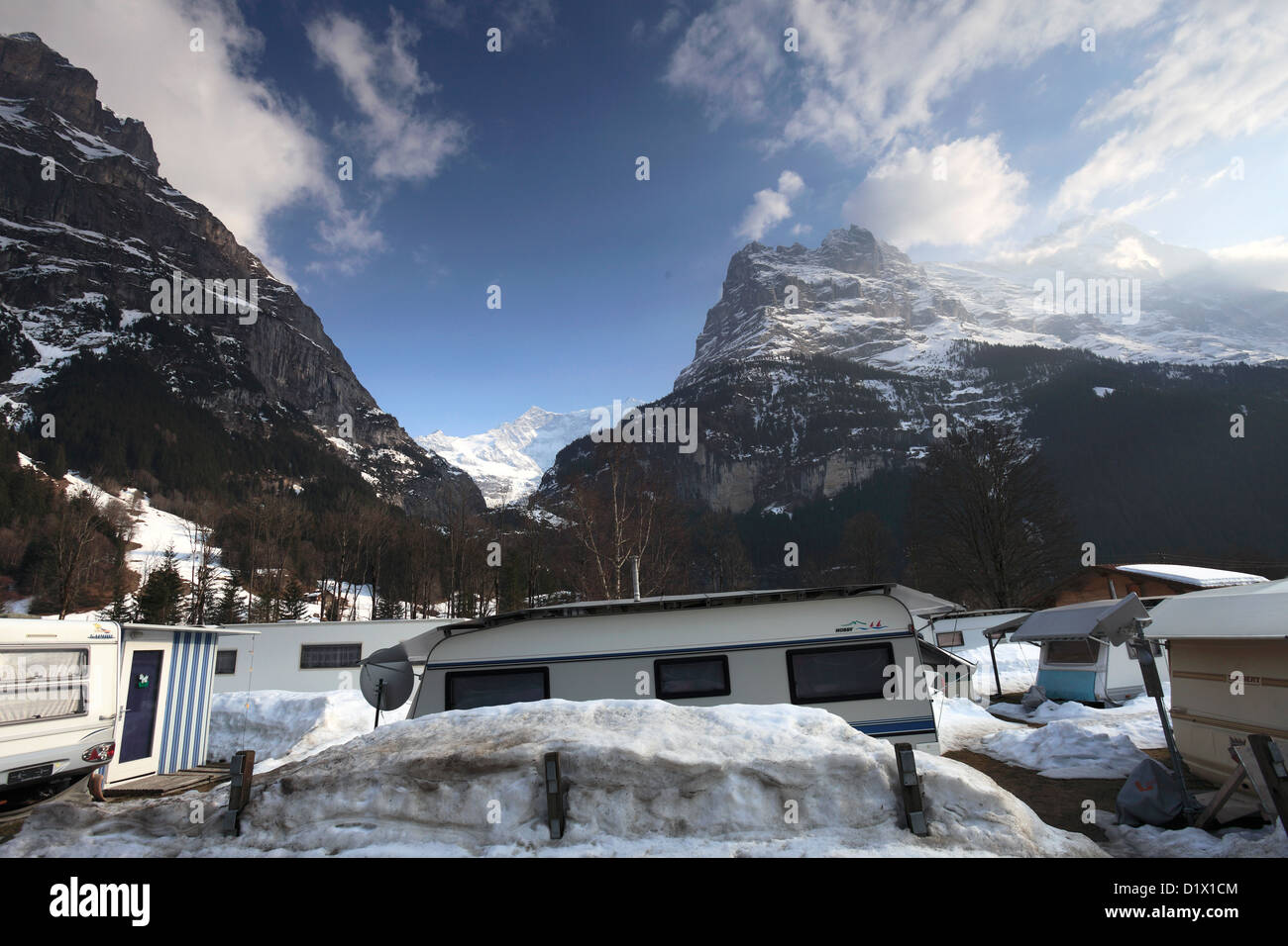 Alpine ski in swiss alps ariel view hi-res stock photography and images ...