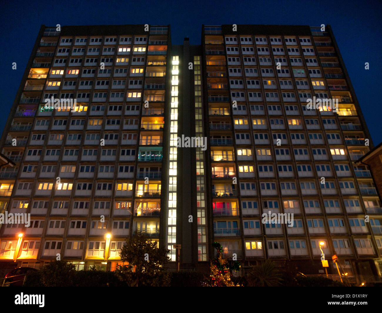 A tower block in Brighton Stock Photo - Alamy