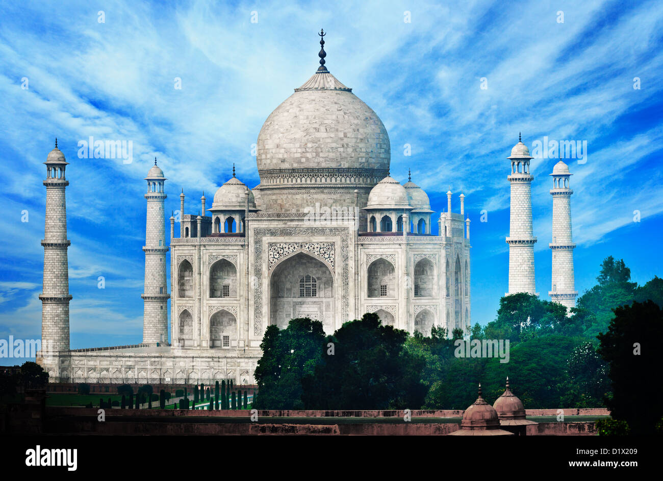 India, Agra. The famous marble mausoleum - Taj Mahal Stock Photo - Alamy