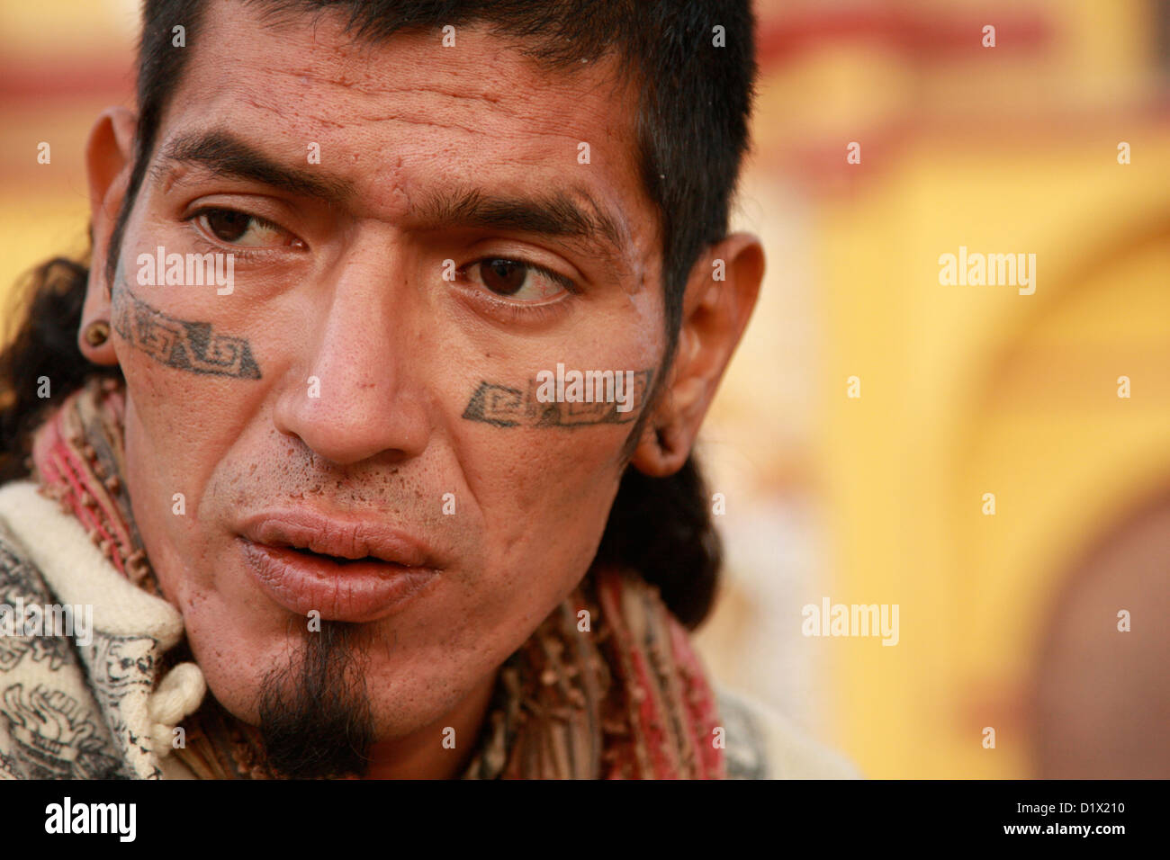 san Cristobal,his name is Marko the aztec Stock Photo - Alamy