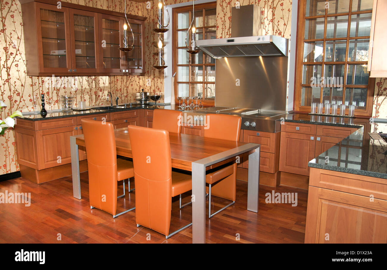 nice interior with furniture and kitchen appliances Stock Photo - Alamy