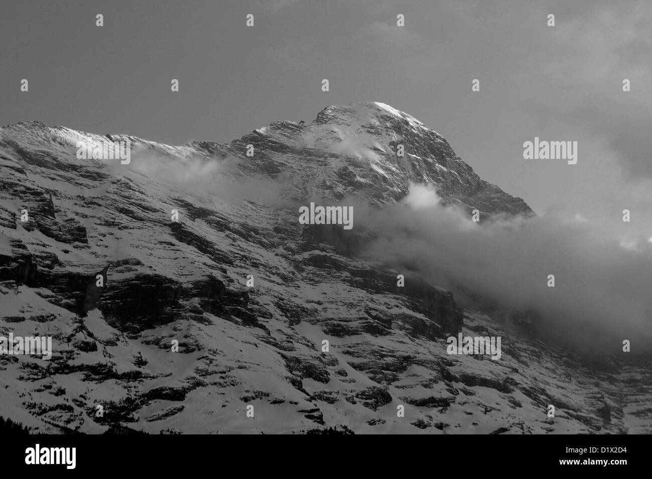 Eiger face Black and White Stock Photos & Images - Alamy