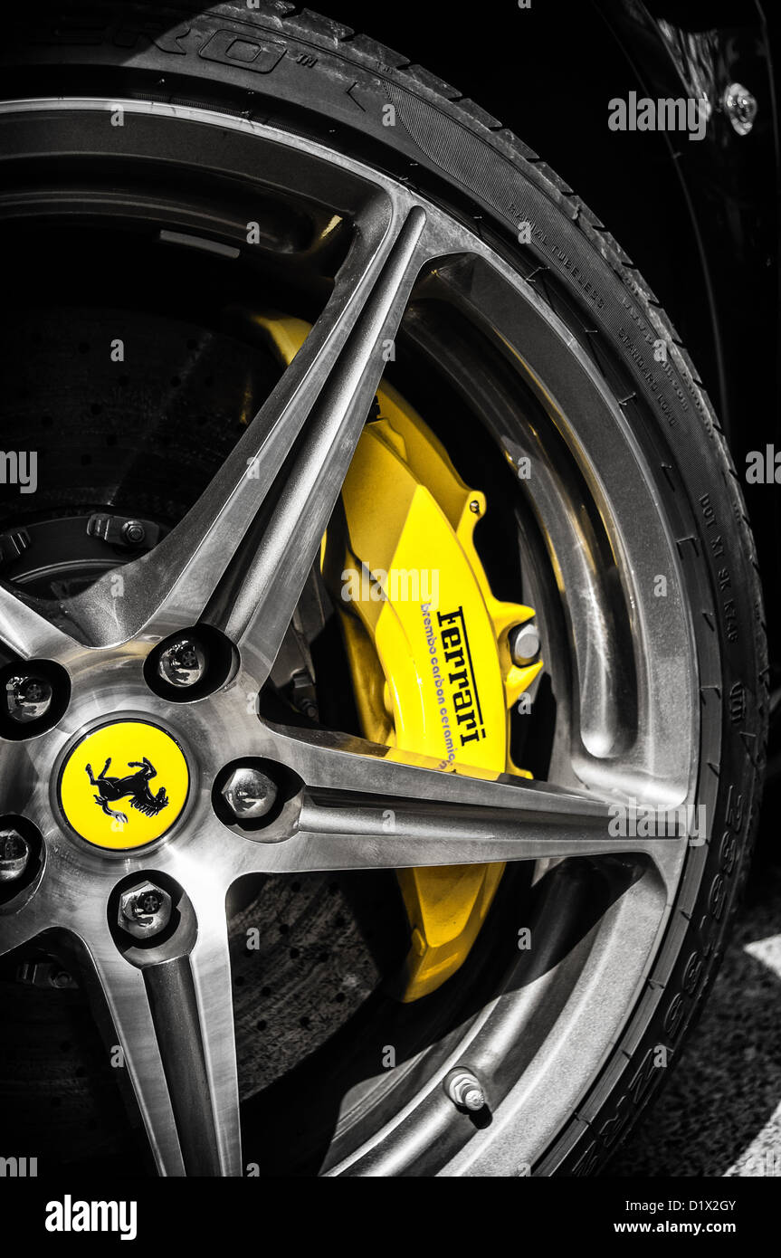 Ferrari alloy wheel hi-res stock photography and images - Alamy