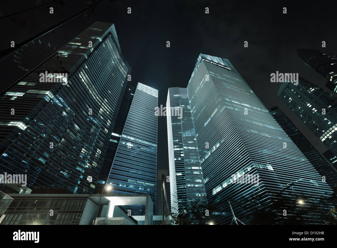 Office buildings - skyscrapers. View from bottom to top Stock Photo - Alamy