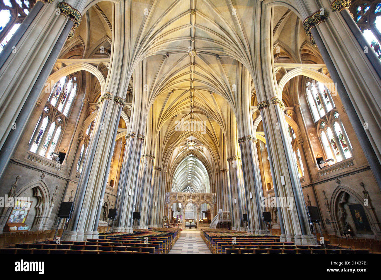 Bristol cathedral aisle hi-res stock photography and images - Alamy