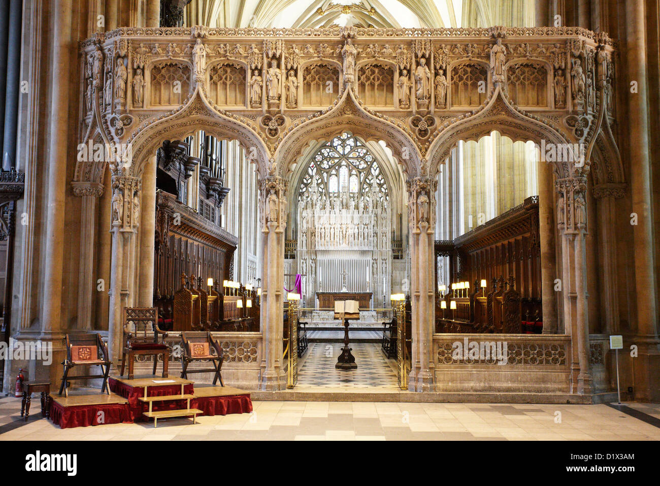 The Interior of Bristol Cathedral Stock Photo - Alamy