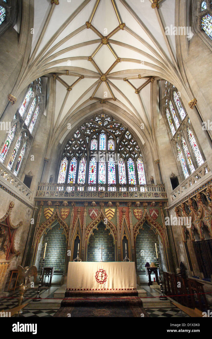The Interior of Bristol Cathedral Stock Photo - Alamy
