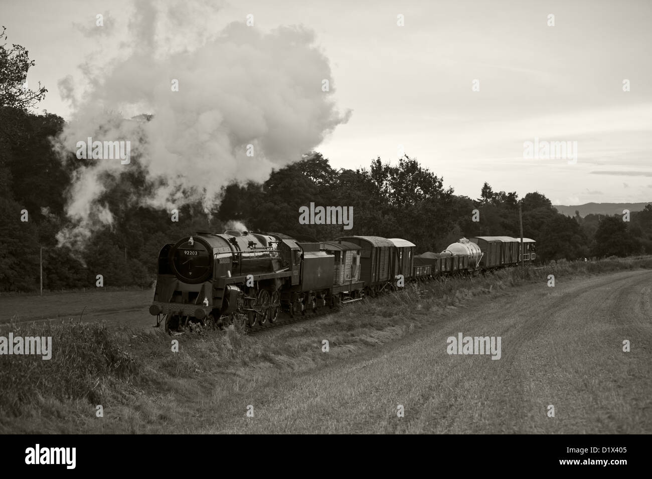 Steam engine 92203 black prince hi-res stock photography and images - Alamy