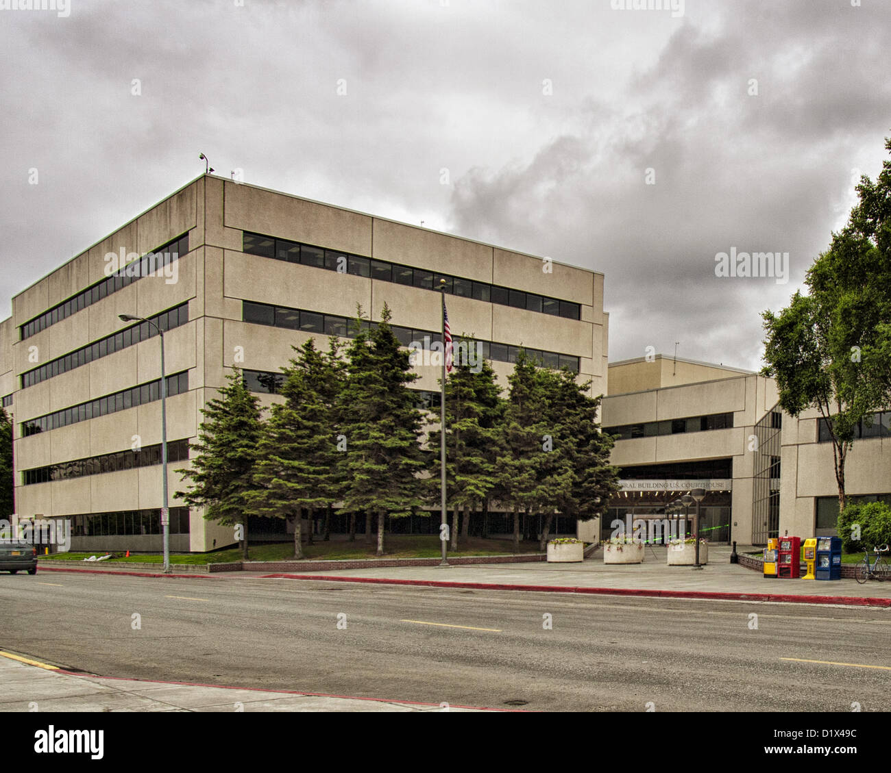 June 29, 2012 - Anchorage, Alaska, US - The Federal Building and US ...