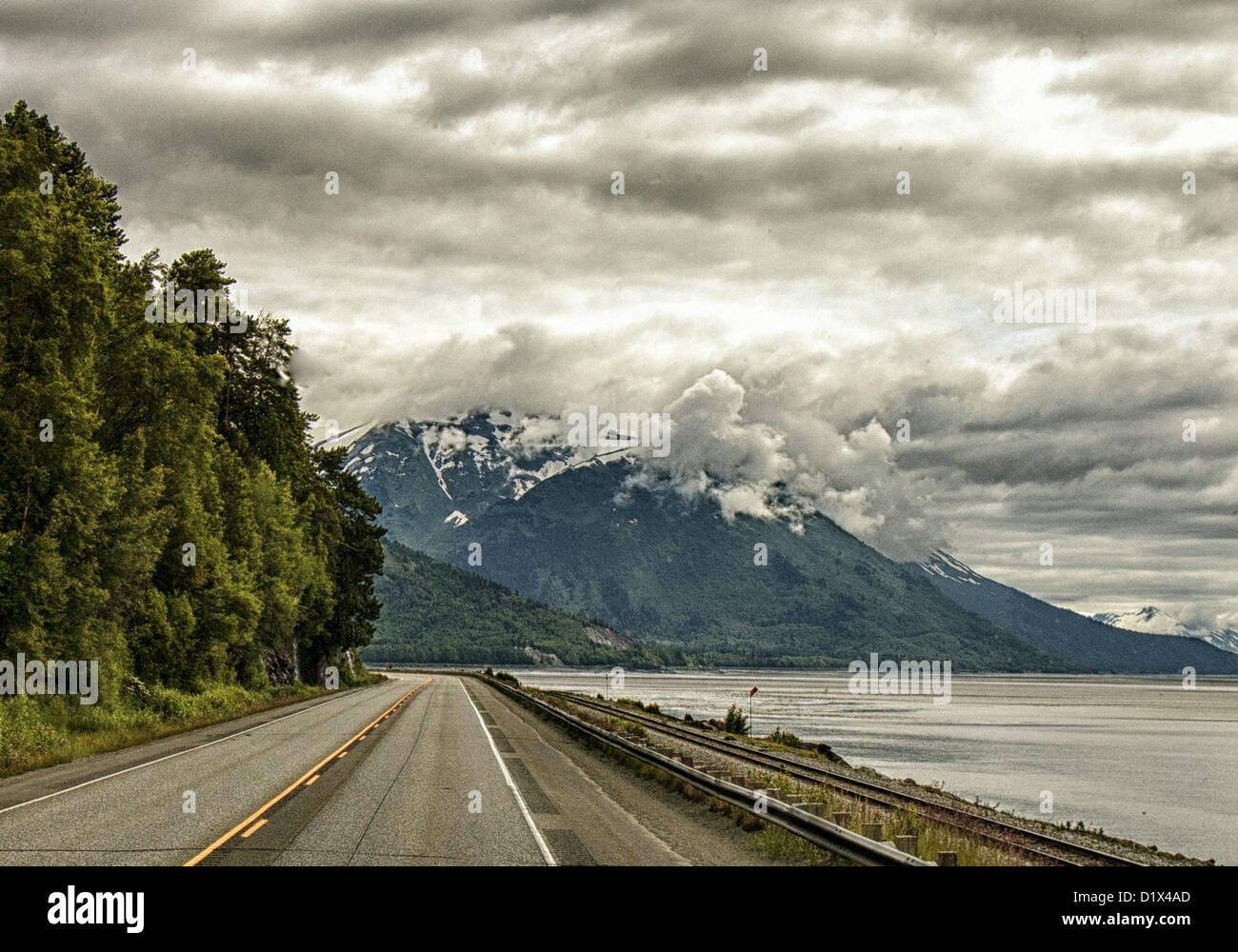 Alaska turnagain arm alaska railroad hi-res stock photography and ...