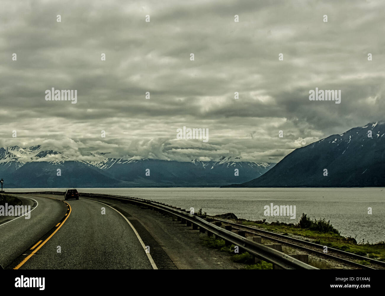 Alaska turnagain arm alaska railroad hi-res stock photography and ...