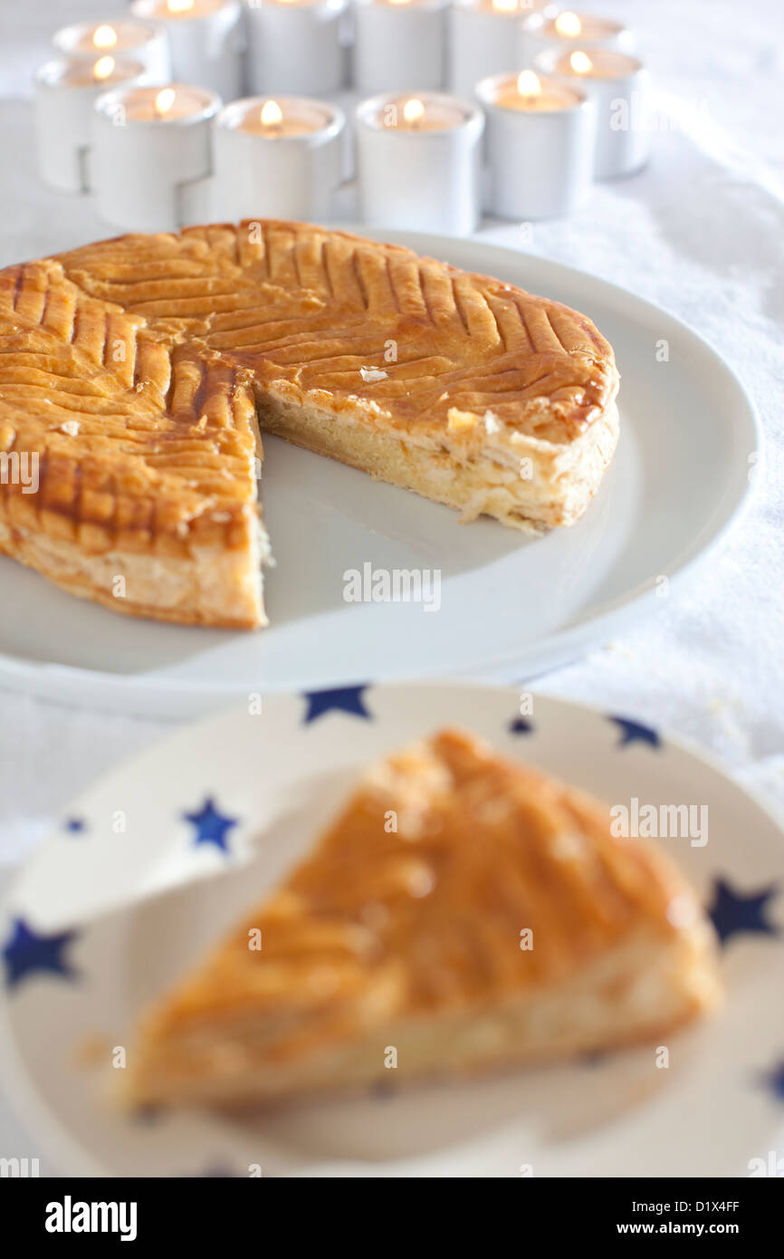 The French Epiphany cake, the galette des rois Stock Photo - Alamy