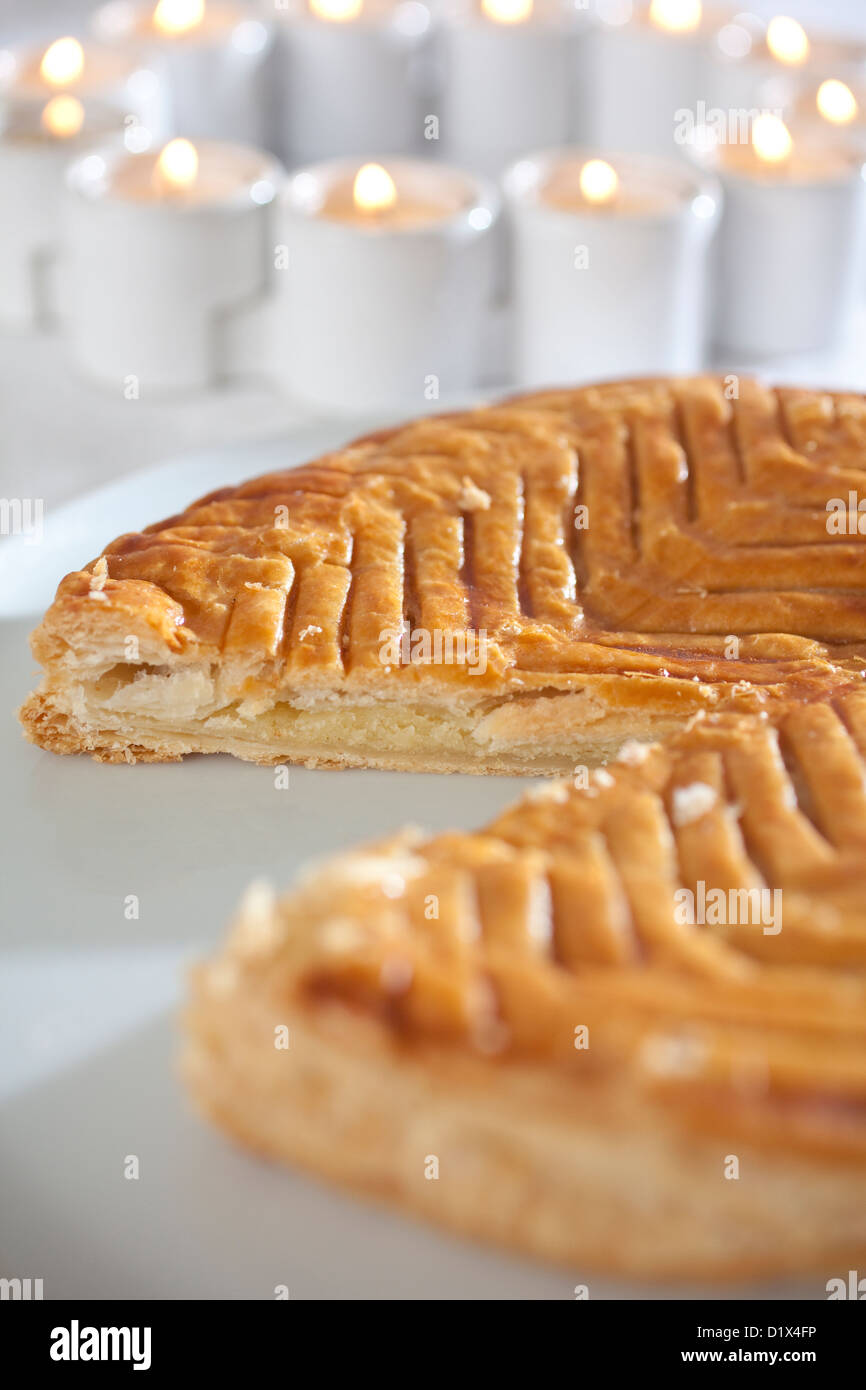 The French Epiphany cake, the galette des rois Stock Photo - Alamy