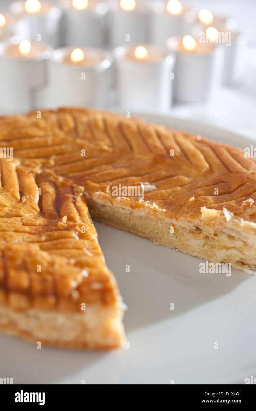 The French Epiphany cake, the galette des rois Stock Photo - Alamy
