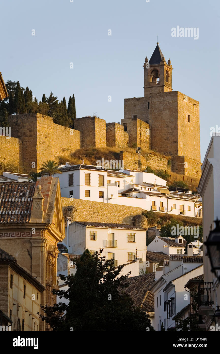 Alcazaba castle Antequera Malaga Andalusia Spain Stock Photo - Alamy