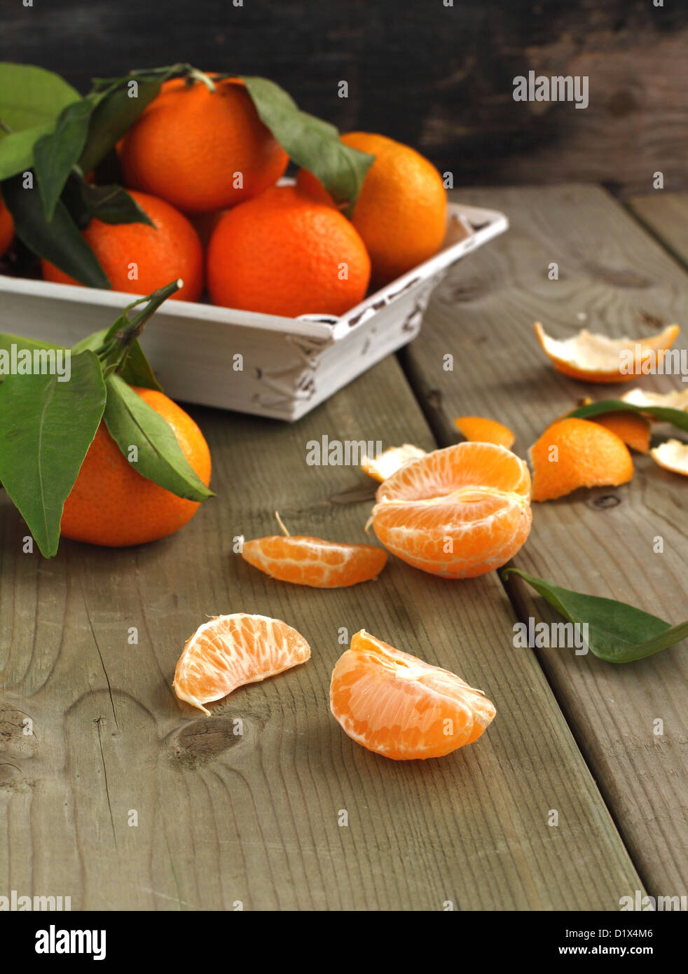 Slice ripe tangerine on hi-res stock photography and images - Alamy