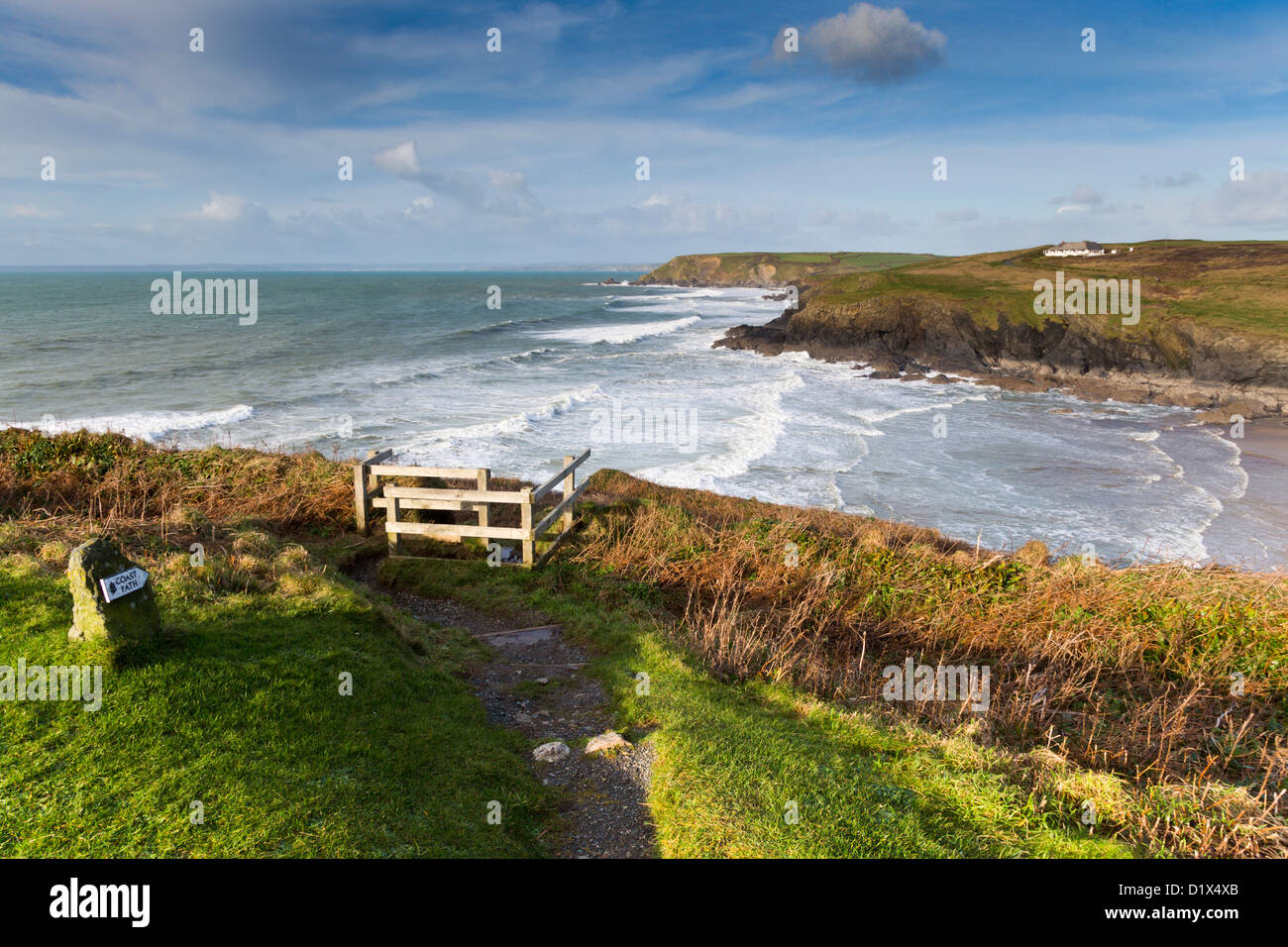 Poldhu; View From Cliff; Cornwall; UK Stock Photo - Alamy