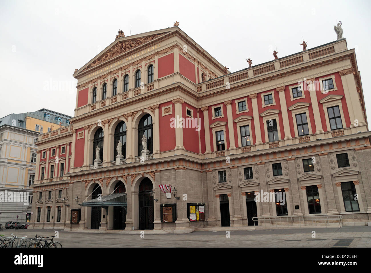 The Wiener Musikverein, the home of the Vienna Philharmonic orchestra ...