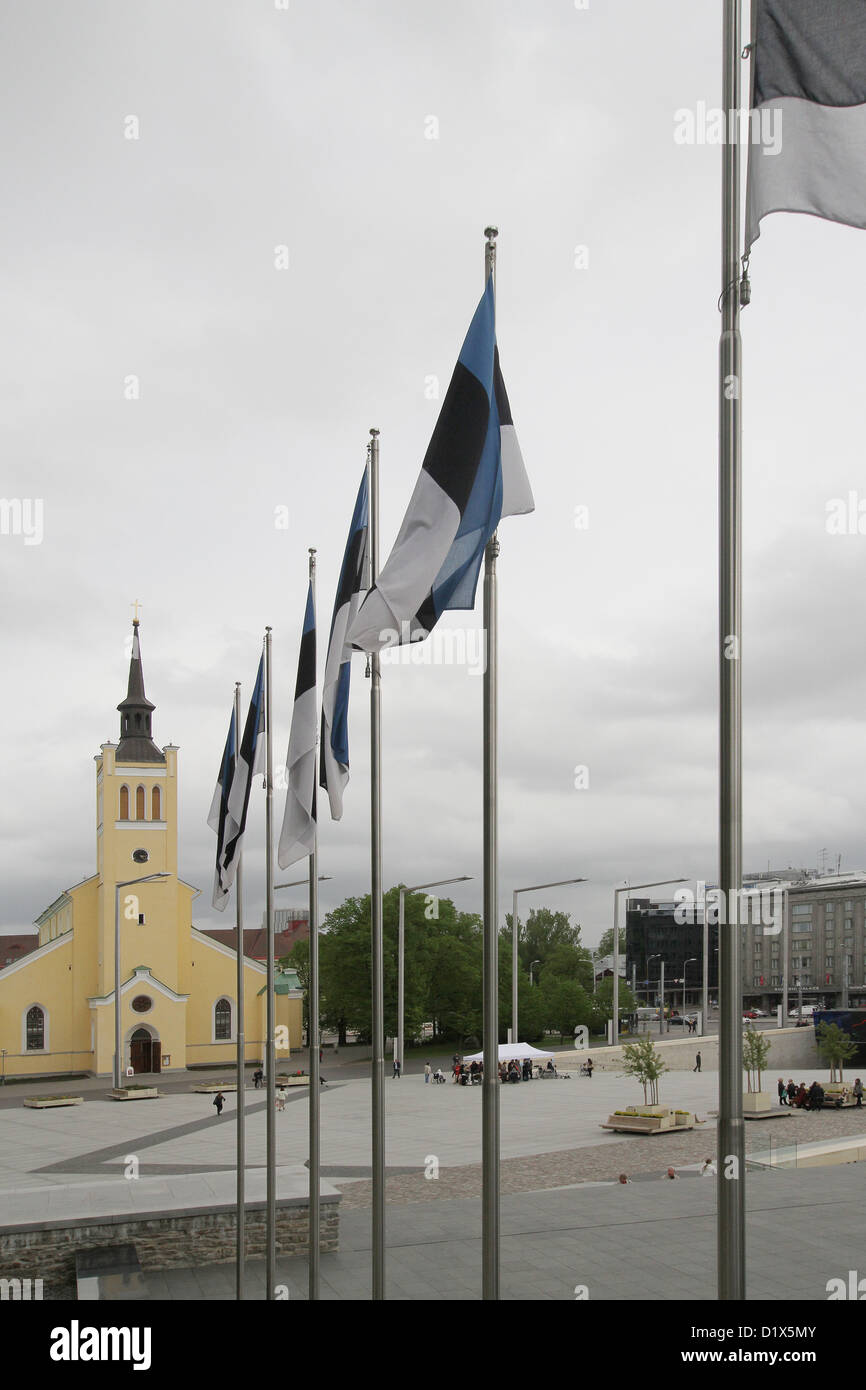 Freedom Square Tallinn Estonia Stock Photo - Alamy