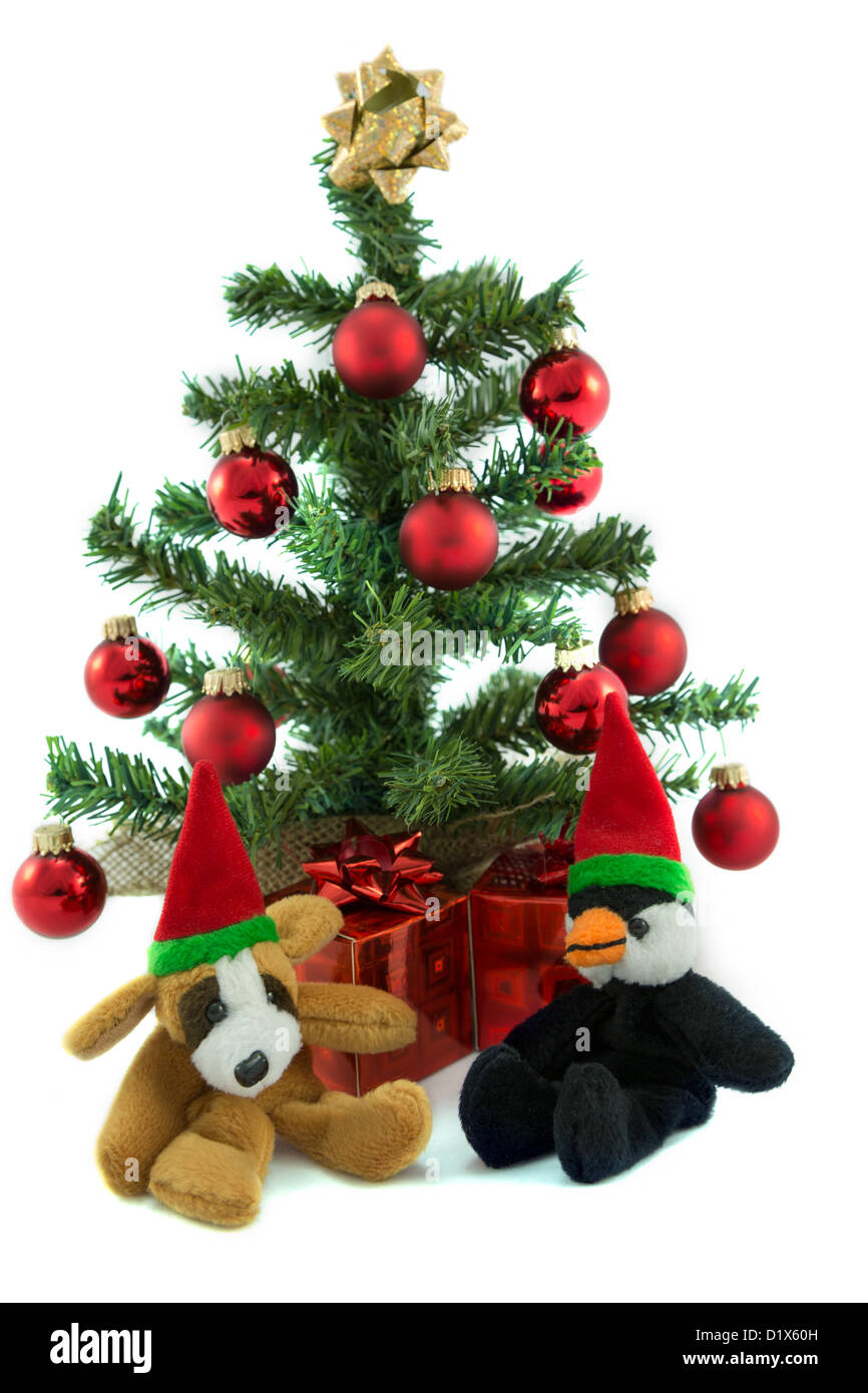Christmas tree toy gift Cut Out Stock Images & Pictures - Alamy