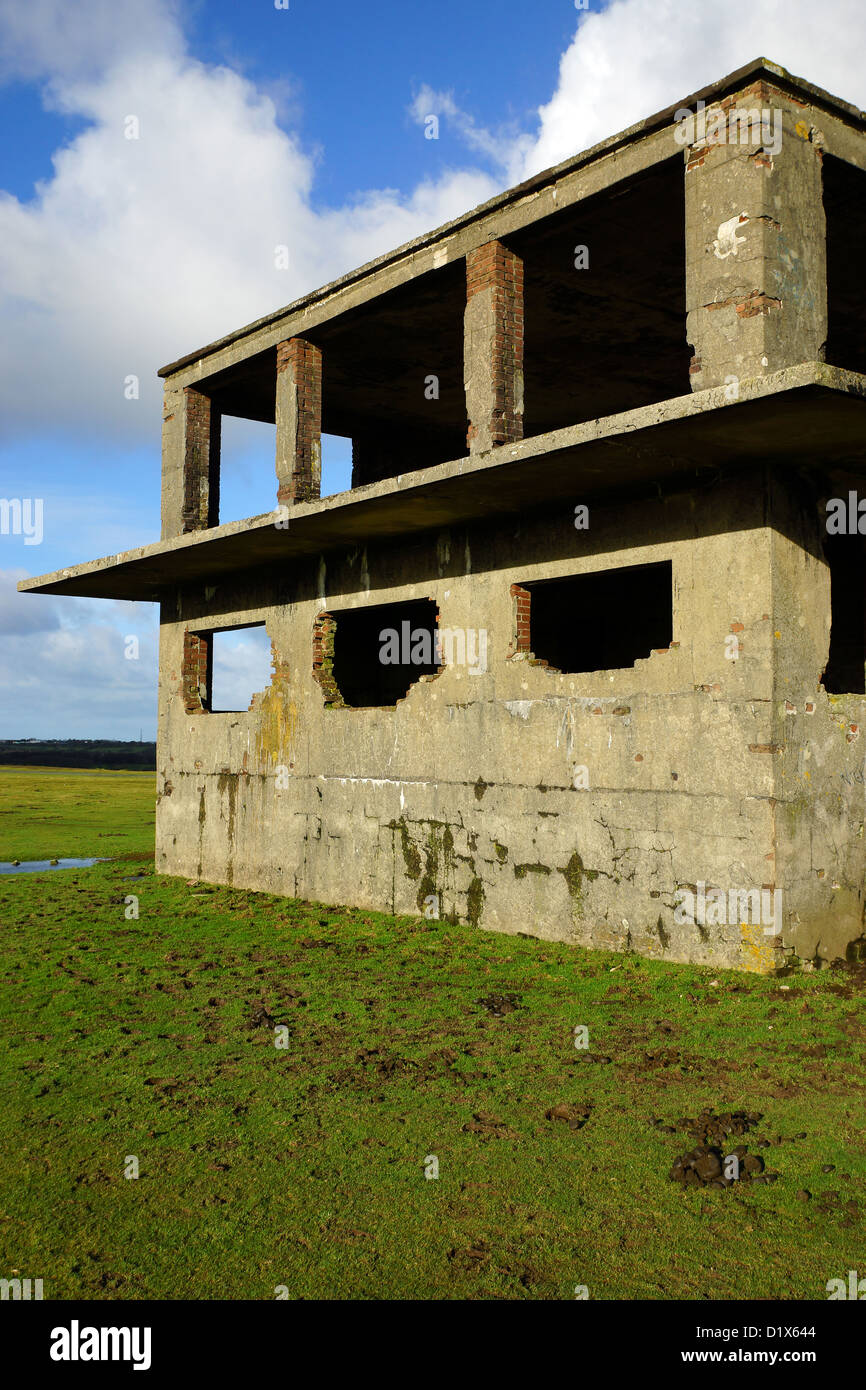 WW2 Control Tower at RAF Davidstow Moor, Cornwall, UK Stock Photo - Alamy