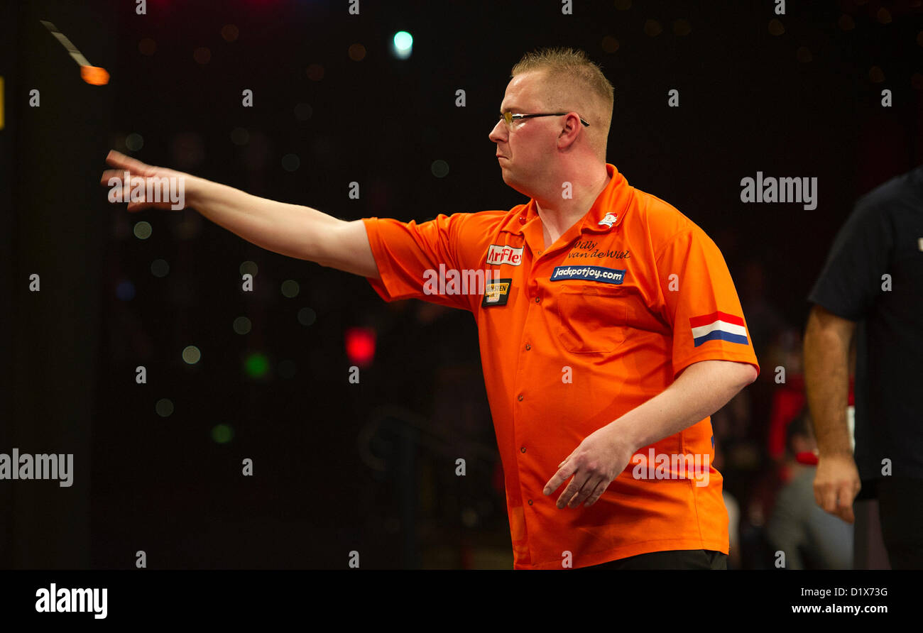 07.01.2013 Frimley Green, England. Willy van de Wiel (NETH) in action ...