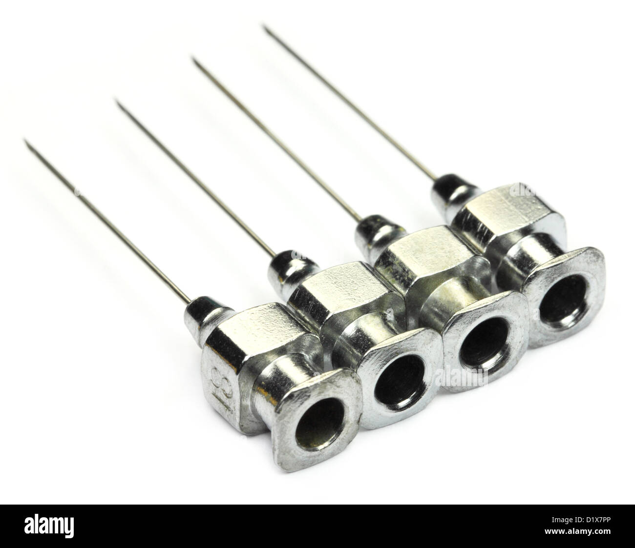 Old needle over white background Stock Photo - Alamy
