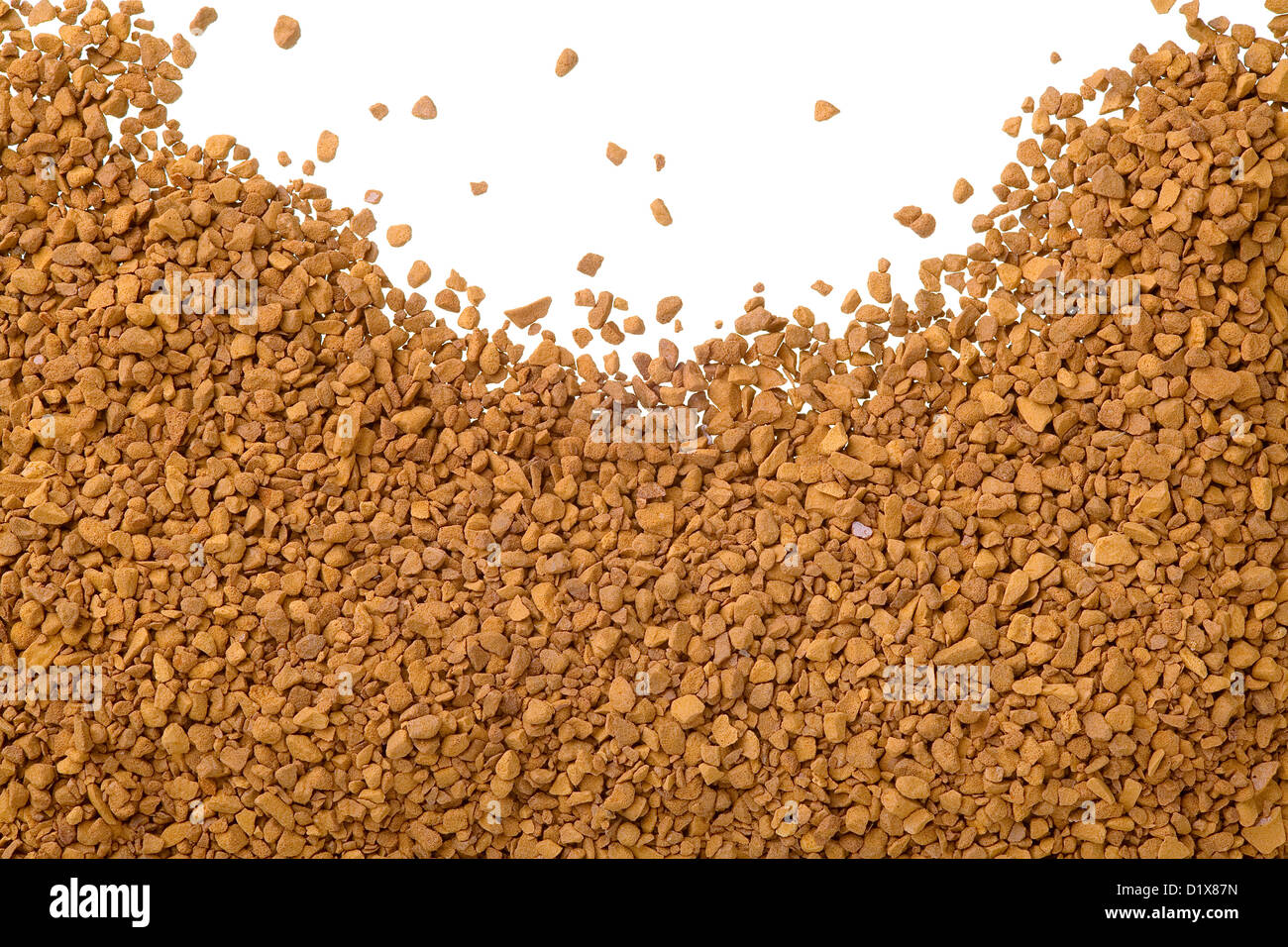 Close up of instant coffee isolated on white background Stock Photo - Alamy