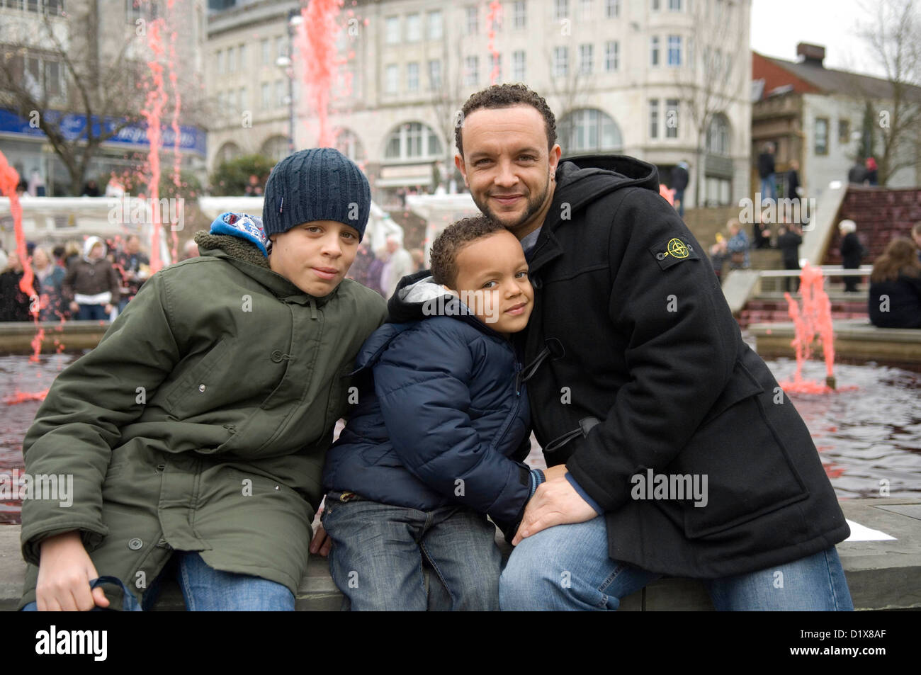 The British sprint athlete and television presenter Jamie Baulch with ...