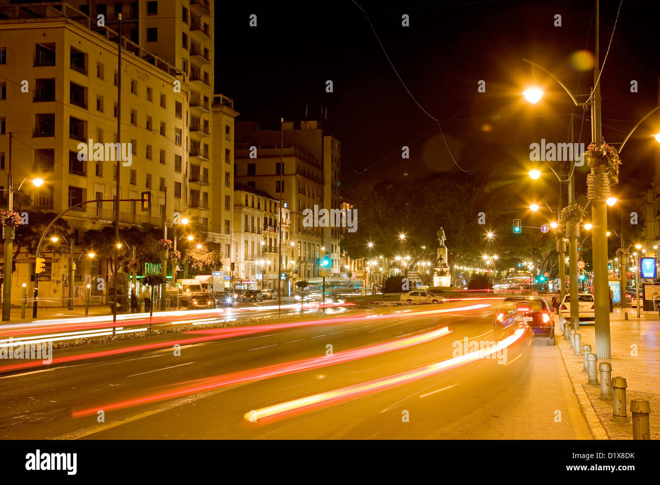 Alameda Principal Malaga Andalusia Spain Stock Photo - Alamy