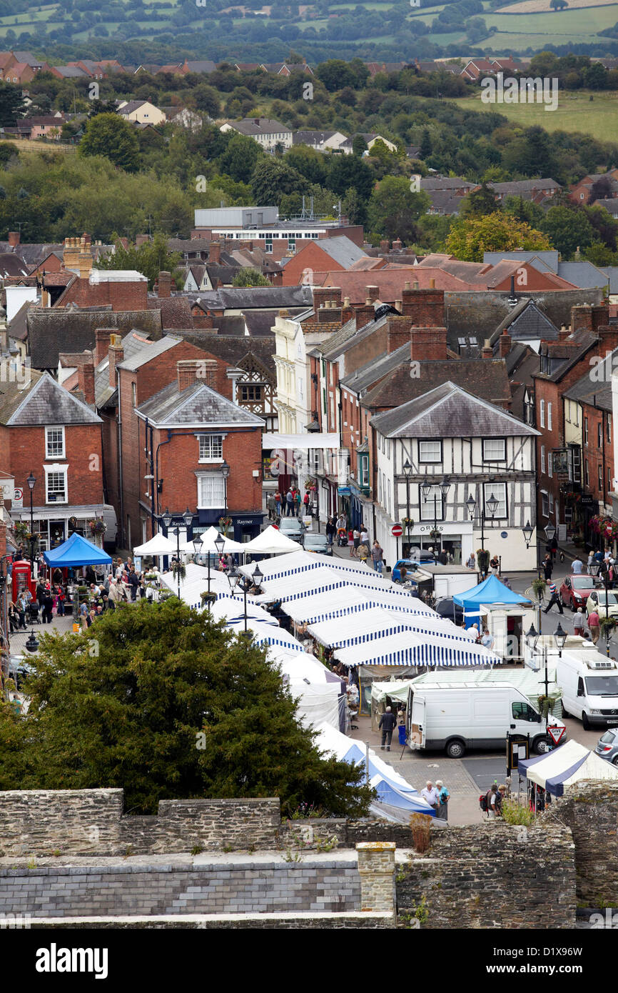 Market town overview hi-res stock photography and images - Alamy
