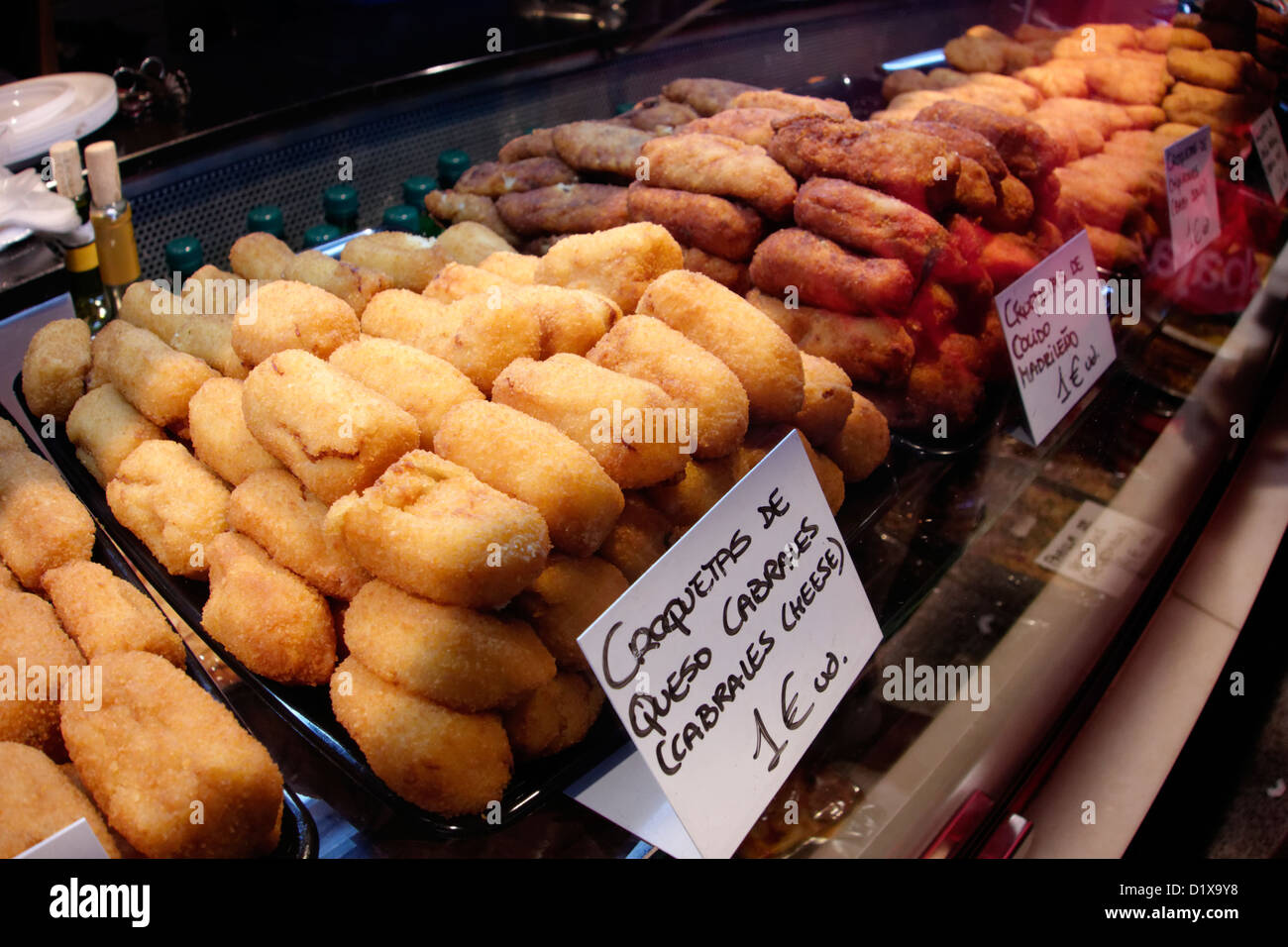 mercado san miguel madrid spain tapas food croquettas lhardy croquetas ...
