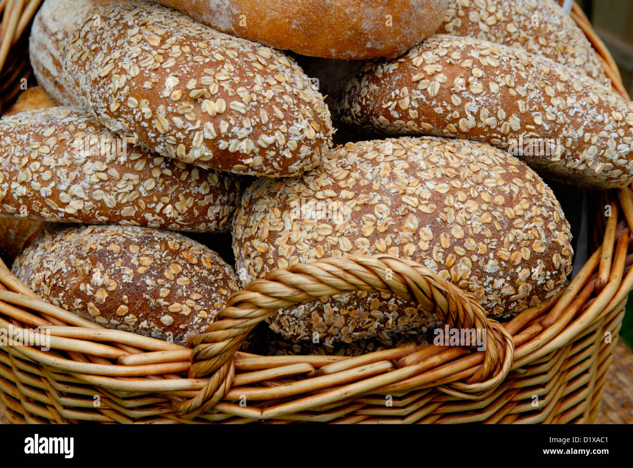 Sussex farmhouse organic wholemeal bread UK Stock Photo - Alamy