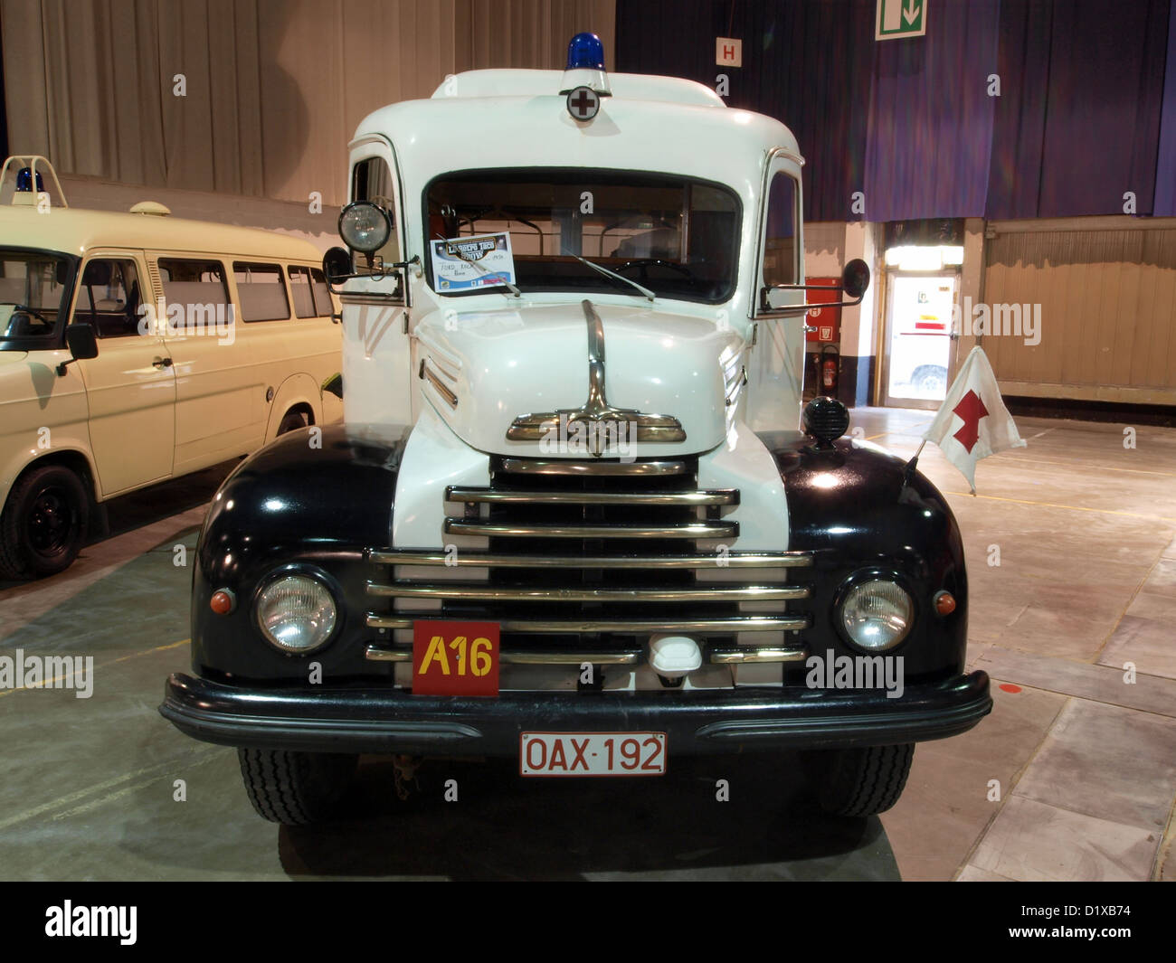 Liege Vintage show 2010 Ford Koln 1954 Ambulance Stock Photo - Alamy