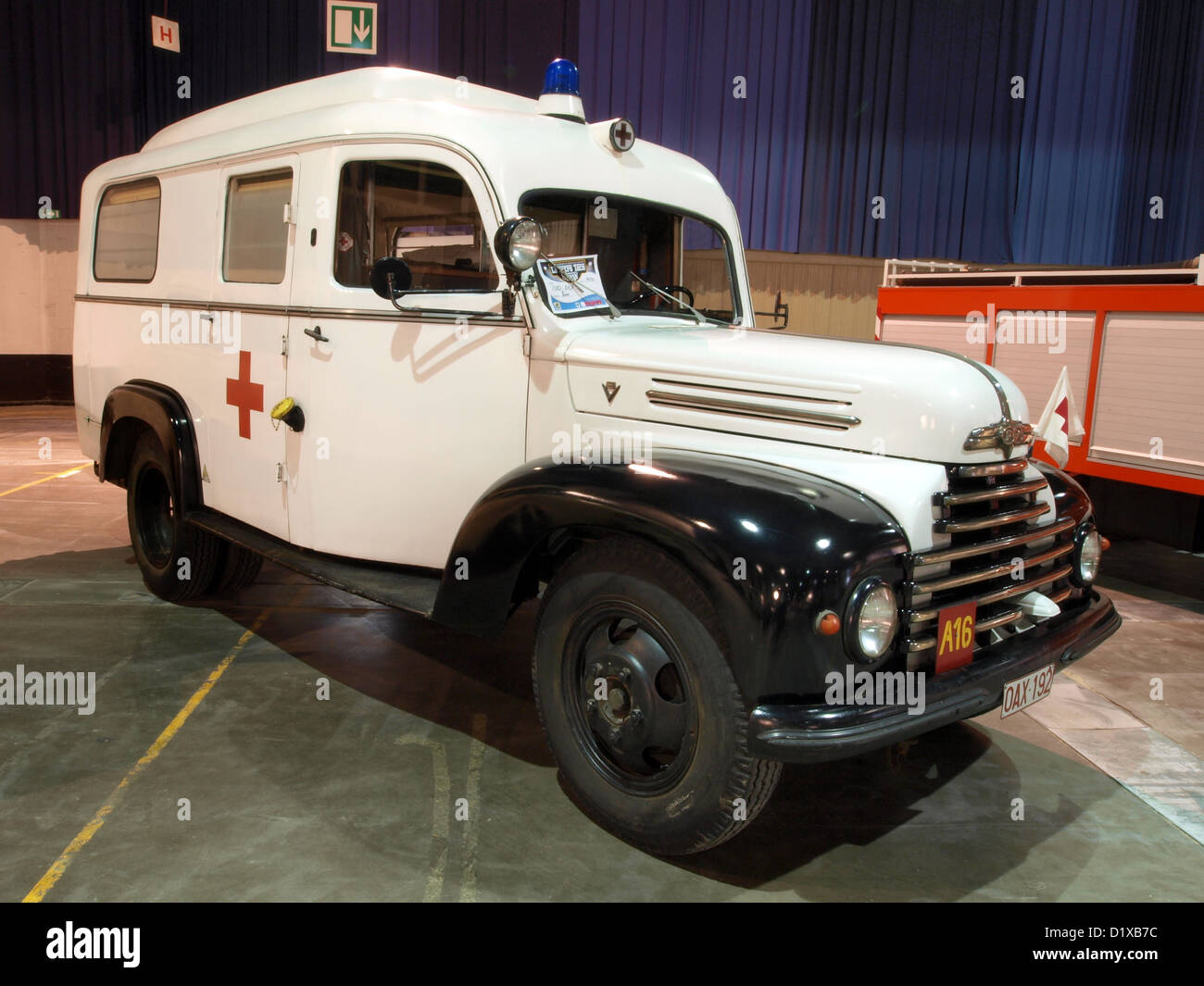 Liege Vintage show 2010 Ford Koln 1954 Ambulance Stock Photo - Alamy