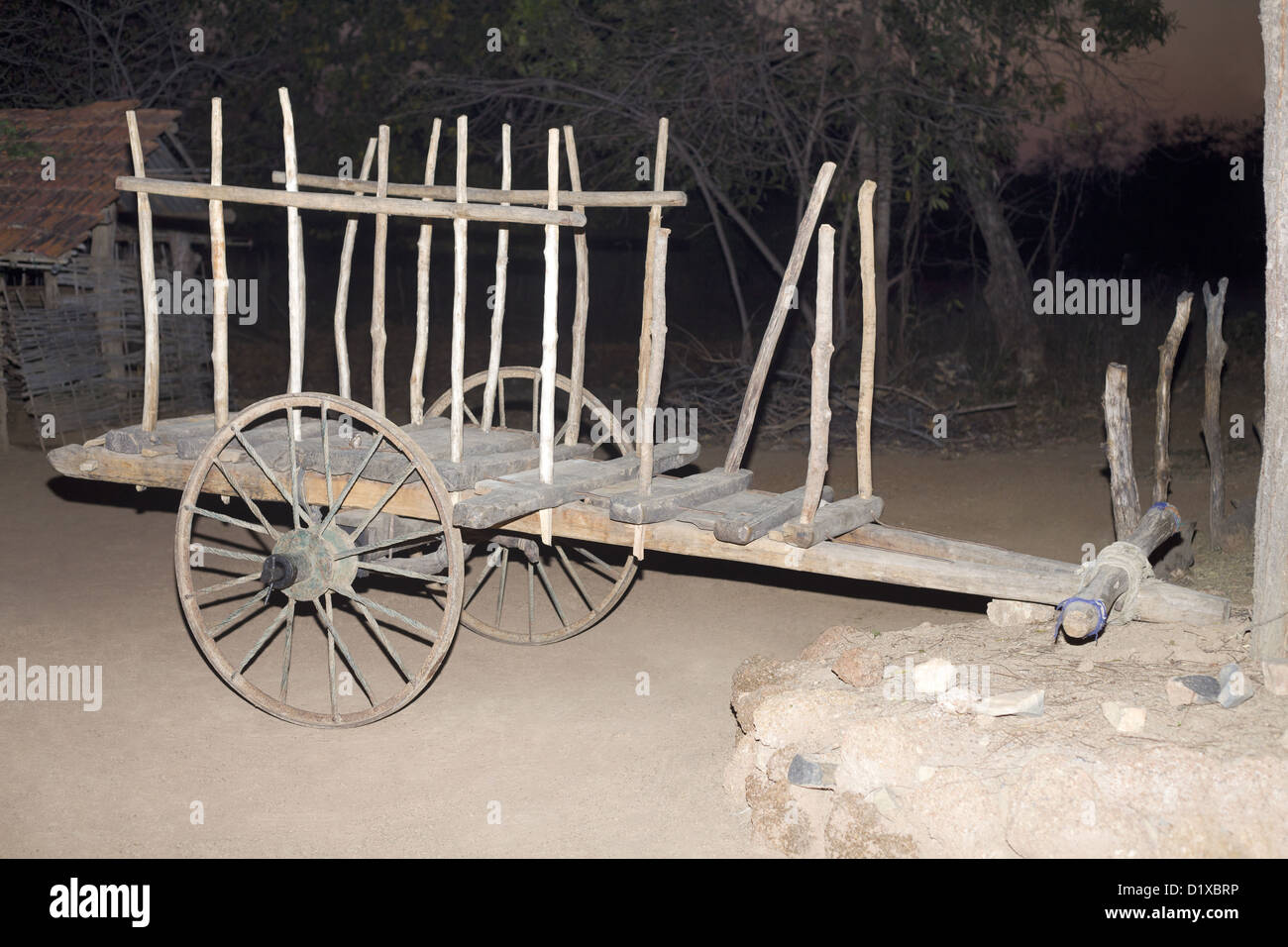 Bullock cart wheel hi-res stock photography and images - Alamy