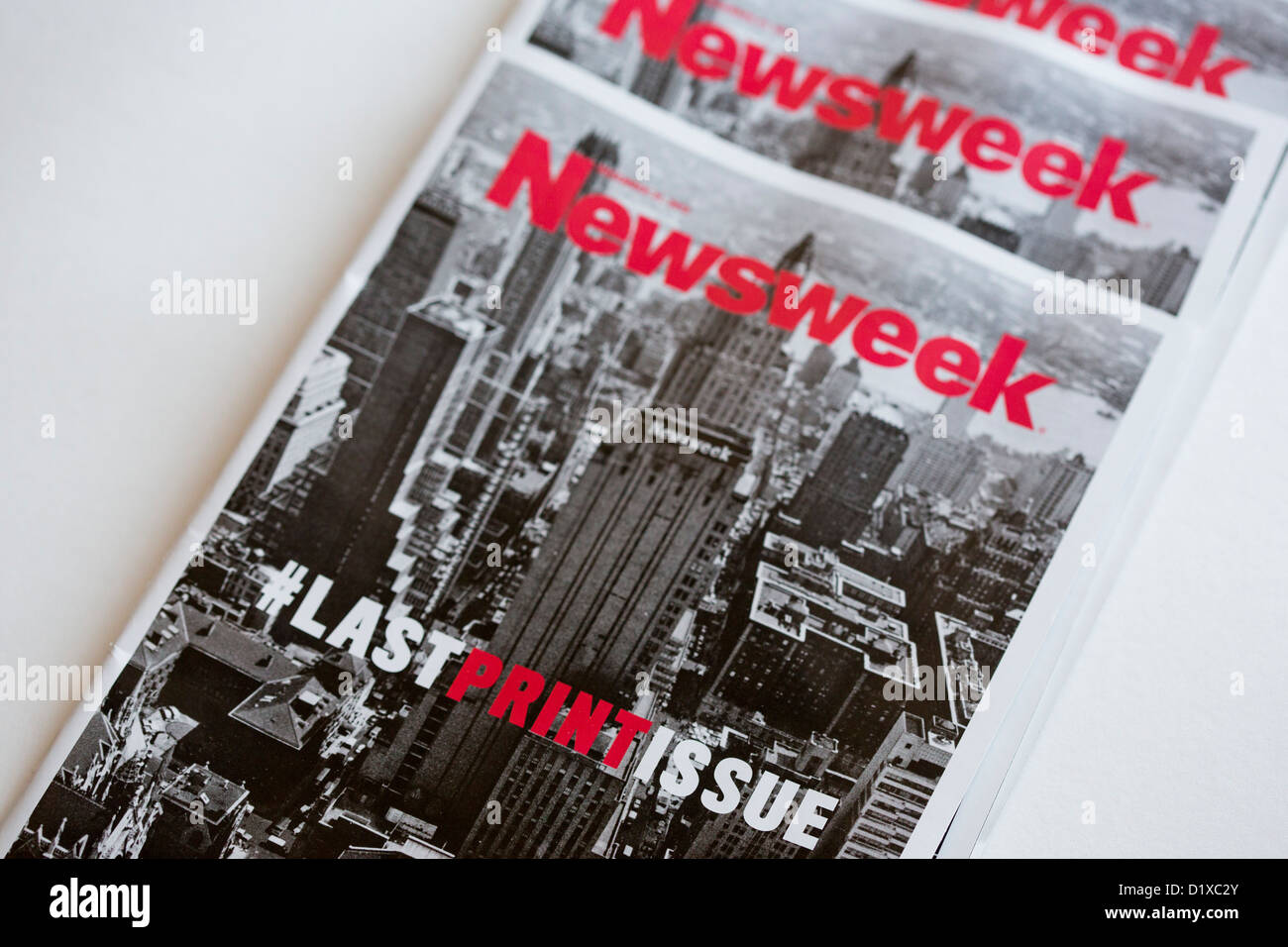 The final print edition of Newsweek magazine Stock Photo - Alamy