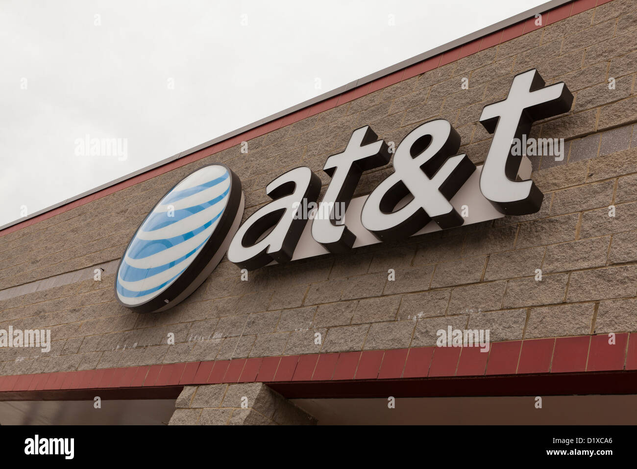 AT&T retail store sign Stock Photo - Alamy