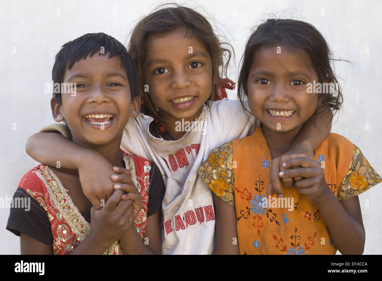 Tribal children closeup, Gond tribe, Gadchiroli, Maharashtra, India ...
