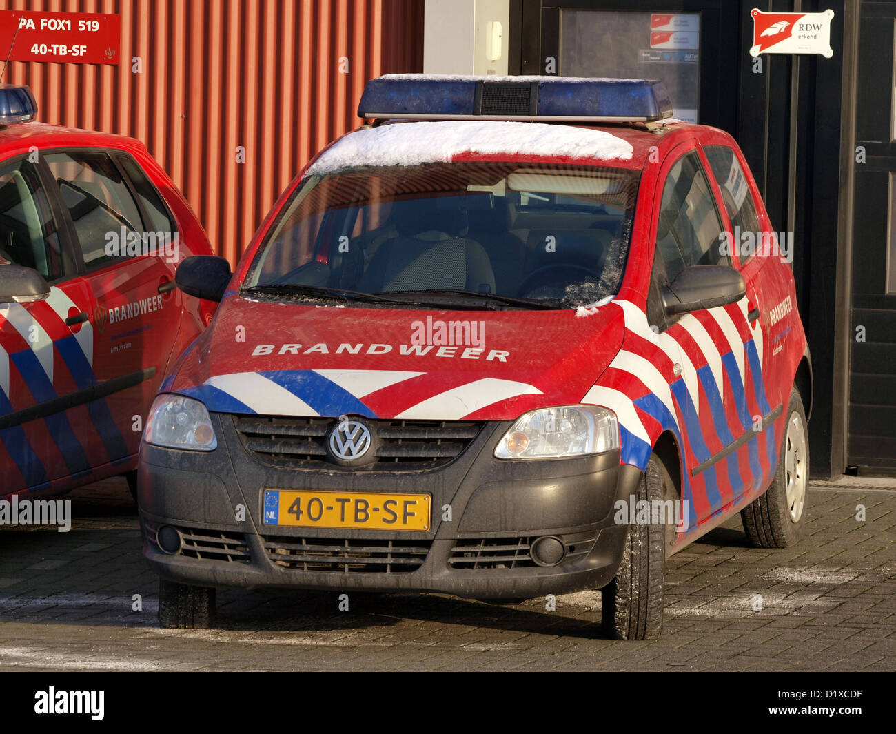 The Fire Engine Brandweer Amsterdam Amstelland, a Volkswagen vehicle ...