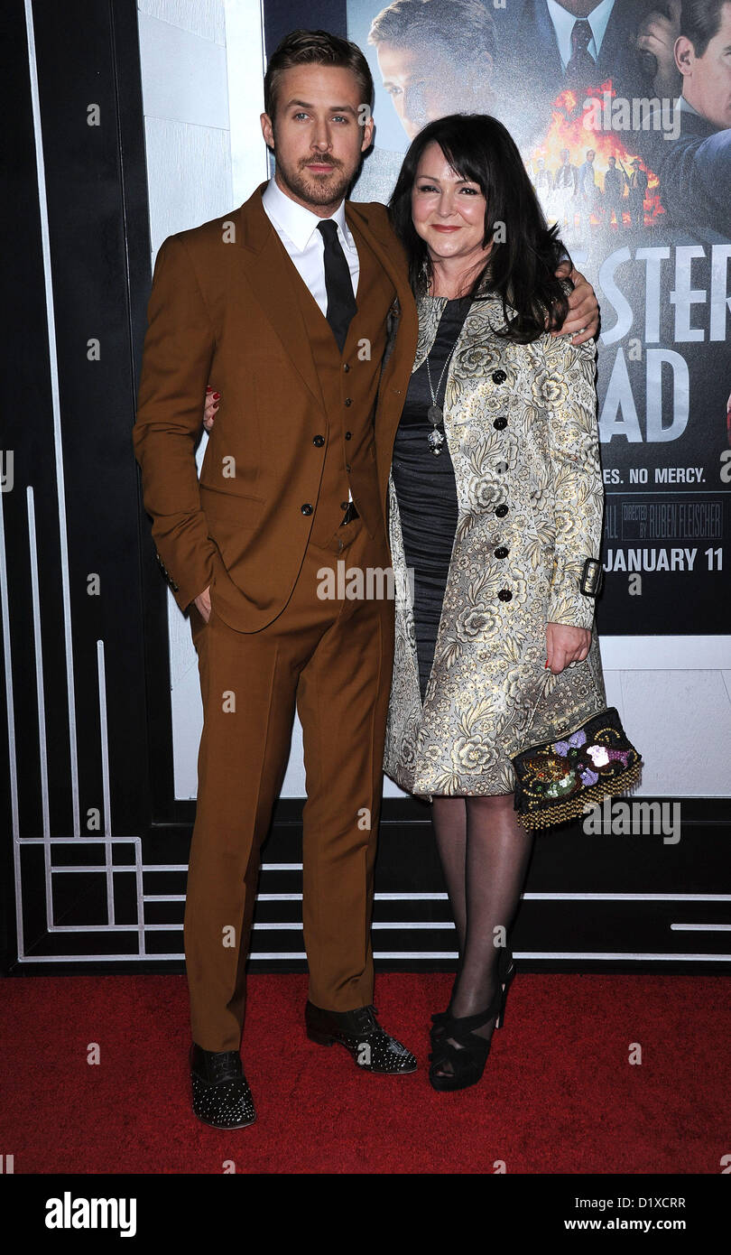 Jan. 6, 2013 - Hollywood, California, U.S. - Ryan Gosling and Mother ...