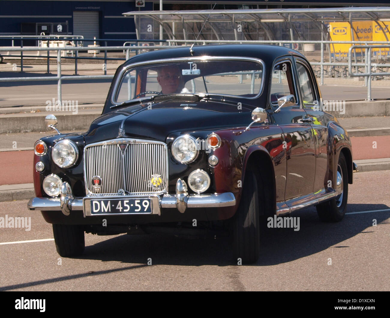 The Classic Car Meeting in Haarlem showcased the Rover P4, a vintage ...
