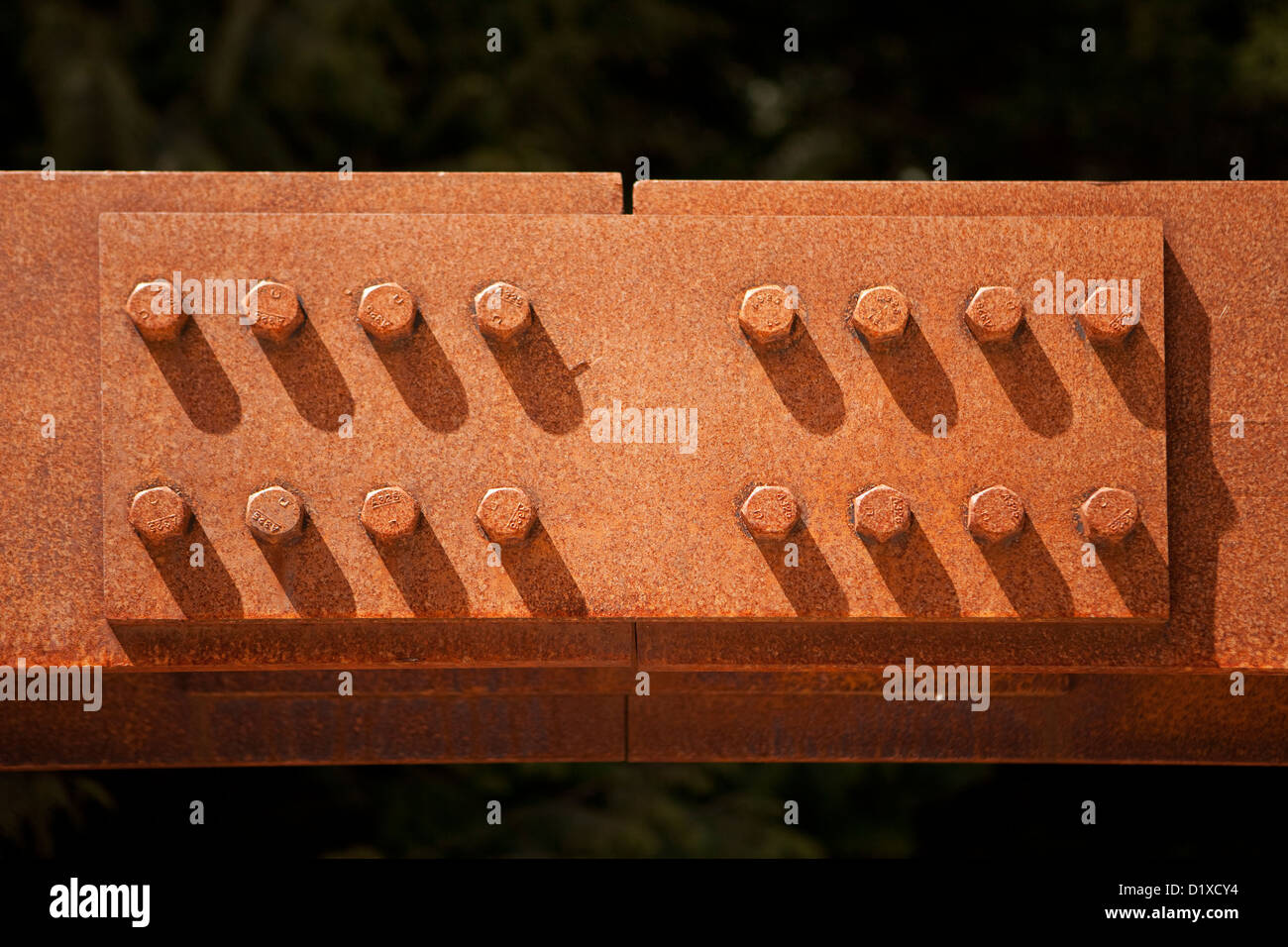 Bridge Detail With Iron And Bolts Stock Photo - Alamy
